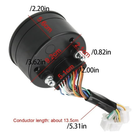 Motorcycle Digital Speedometer Scooter Fuel Replacement Part Meter LCD ...