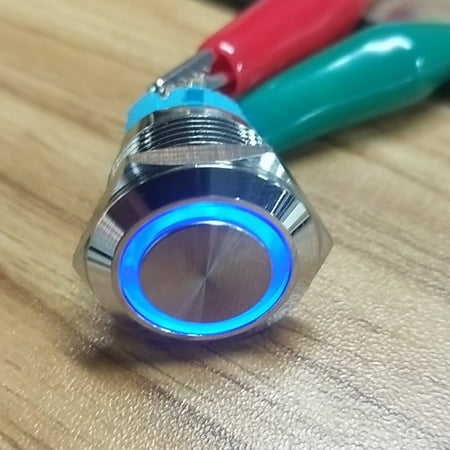 Stainless Steel Push Button Door Lock, Push Button Switch, 12V~24VDC ...