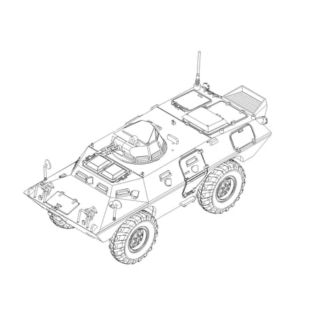 Trumpeter - Armoured Model M706 Commando Armored Car in Vietnam 07439 1 ...