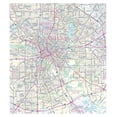 Dallas & Fort Worth Regional Area Major Arterial Wall Map, Laminated ...