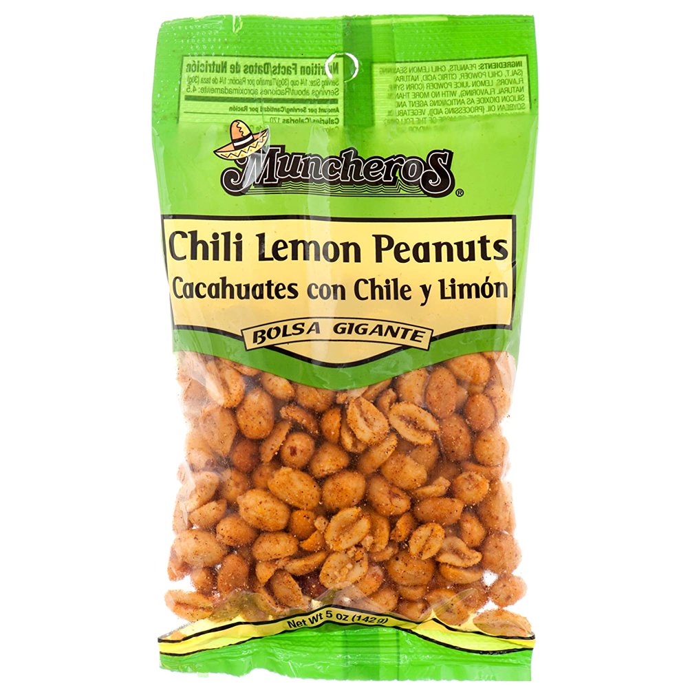 Muncheros Chili Lemon Peanuts Cacahuates con Chile y Limon (2 x 5 oz ...