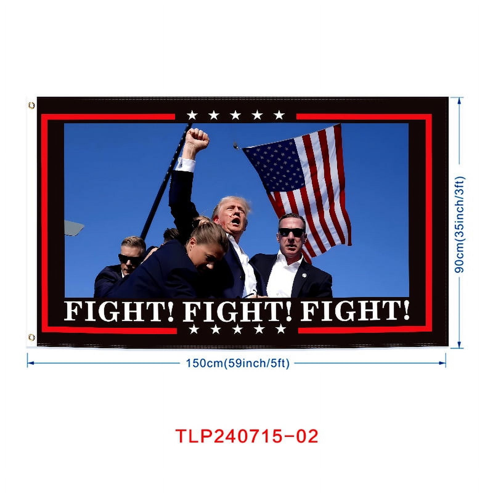 Bandera de poliéster para exteriores bandera de Donald Trump 2024 de ...