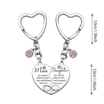 2Pcs Mother Daughter Heart Matching Keyring Keychain Set Keepsake Gifts ...