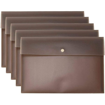 SHIJI65 Poly File Folder Pockets File Jacket Plastic Envelope Flat ...