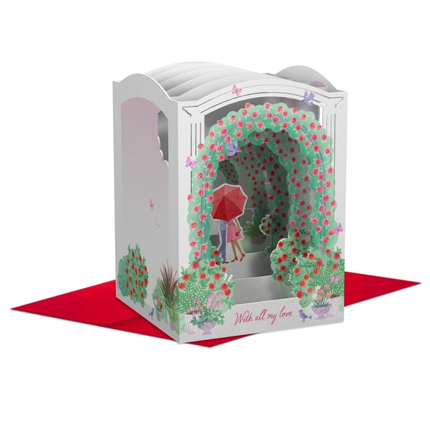 Hallmark Paper Wonder Displayable Pop Up Valentines Day Card For