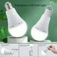 Emergency LED Light Bulb with Hook Switch 9W (2-Pack) Rechargeable Bulb ...
