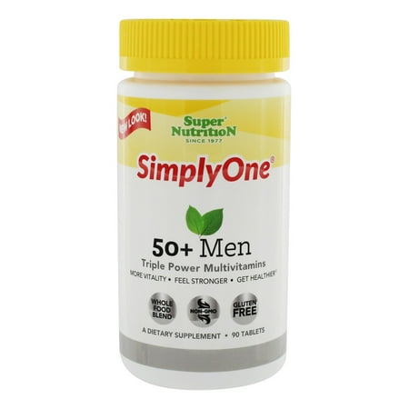 Super Nutrition - Simply One 50+ Men Triple Power Multivitamins - 90 ...