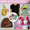 80Pcs 10 Colors 4-Hole Resin Buttons For Women Flower Mixed Color 17x17 ...