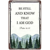 The Ten Commandments Metal Tin Sign Bible Verse Wall Art Motivational ...