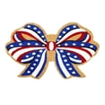 4th of July Bow‑Shaped Doormat, Patriotic Flag Star Pattern, Non‑Slip ...