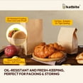 Katbite 6.1 inch Kraft Paper Bags, Brown Disposable Bread and Snack ...