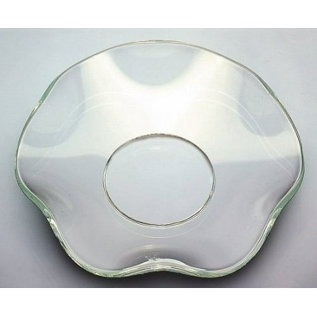 Fluted Glass Candle Ring Candle Wax Catchers - Walmart.com