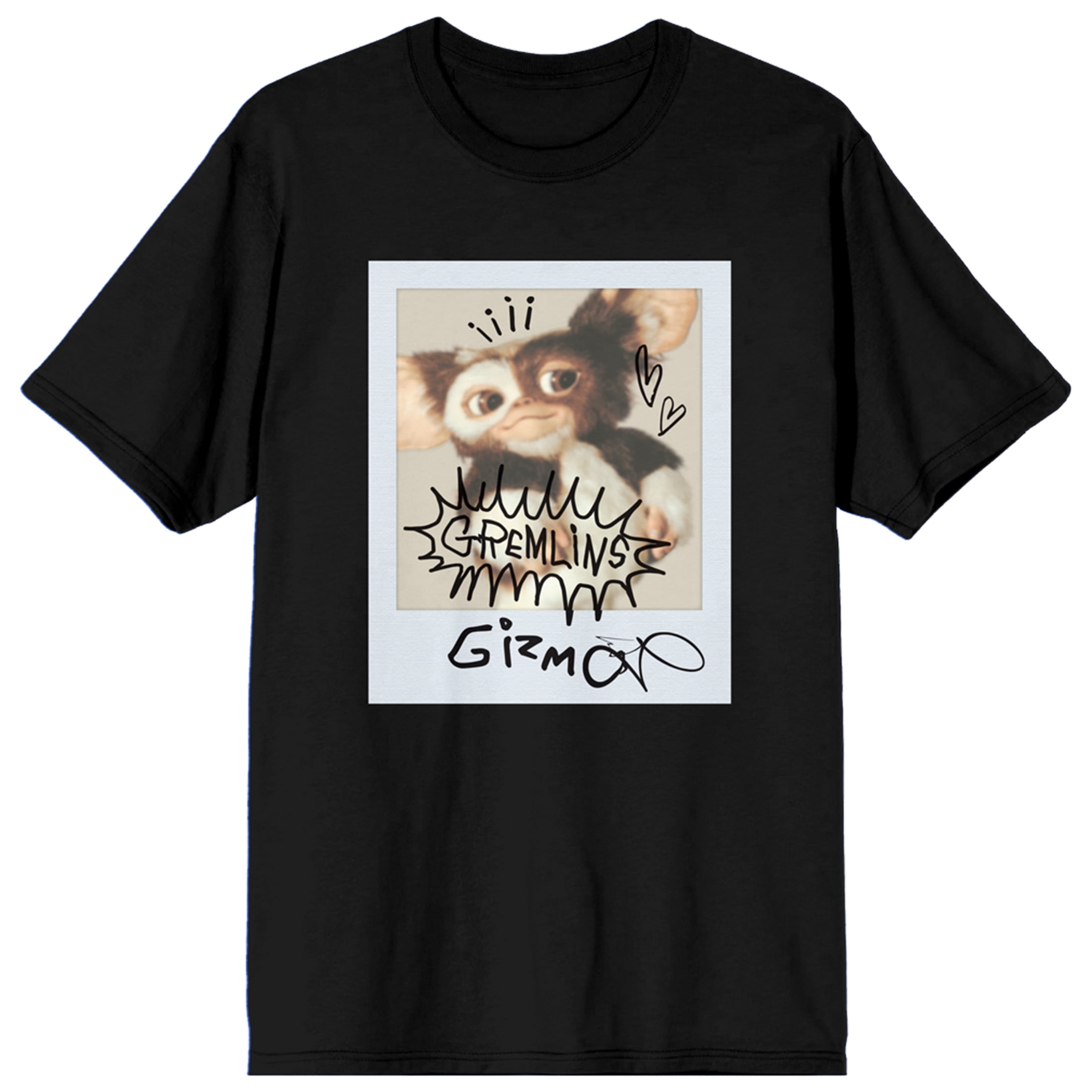 Gremlins Gizmo Photo With Sketch Art Juniors Black T-shirt -XL ...