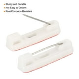 Uxcell 50Pcs Safety Bar Pins 22mm Adhesive Brooch Clasp Pin Backs for ...
