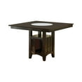 Casual Square Counter Height Dining Table in Cappuccino Finish ...