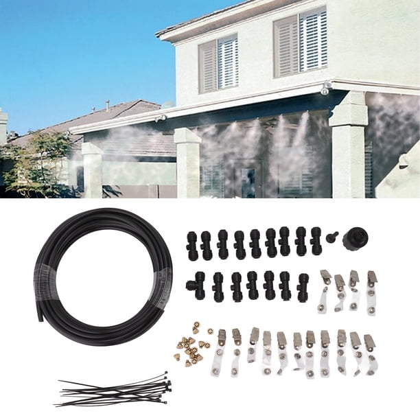 Garden Mist Cooling System, Wide Use Nozzles Water Misting Cooling ...
