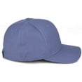 Daxton Premium Mid Profile Hat Semi Curved Visor Dusty Blue Cap White ...