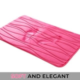 1 Piece Swirls Design Embossed Solid Color Memory Foam Soft Bathroom ...