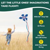 Assorted Flying Kite Pack by Fun Express, 28 x 28 with 54 in Tails ...