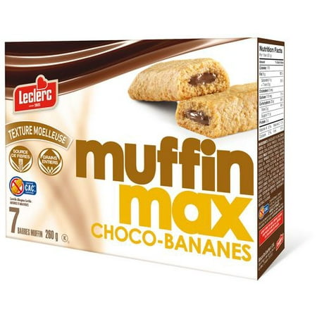 Muffin Max Leclerc Muffinmax Bars Banana Chocolate 260g - Walmart.ca