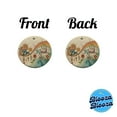 Be Kind Vintage Hippie Design Christmas Tree Holiday Round Ceramic ...