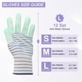 12Set ESD Anti-Static Gloves Electrostatic Protective Gloves with PU ...