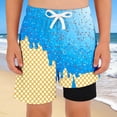 CUZIBR Toddler Kids Teens Boys Swim Trunks Stylish Ice Cream Graphic ...