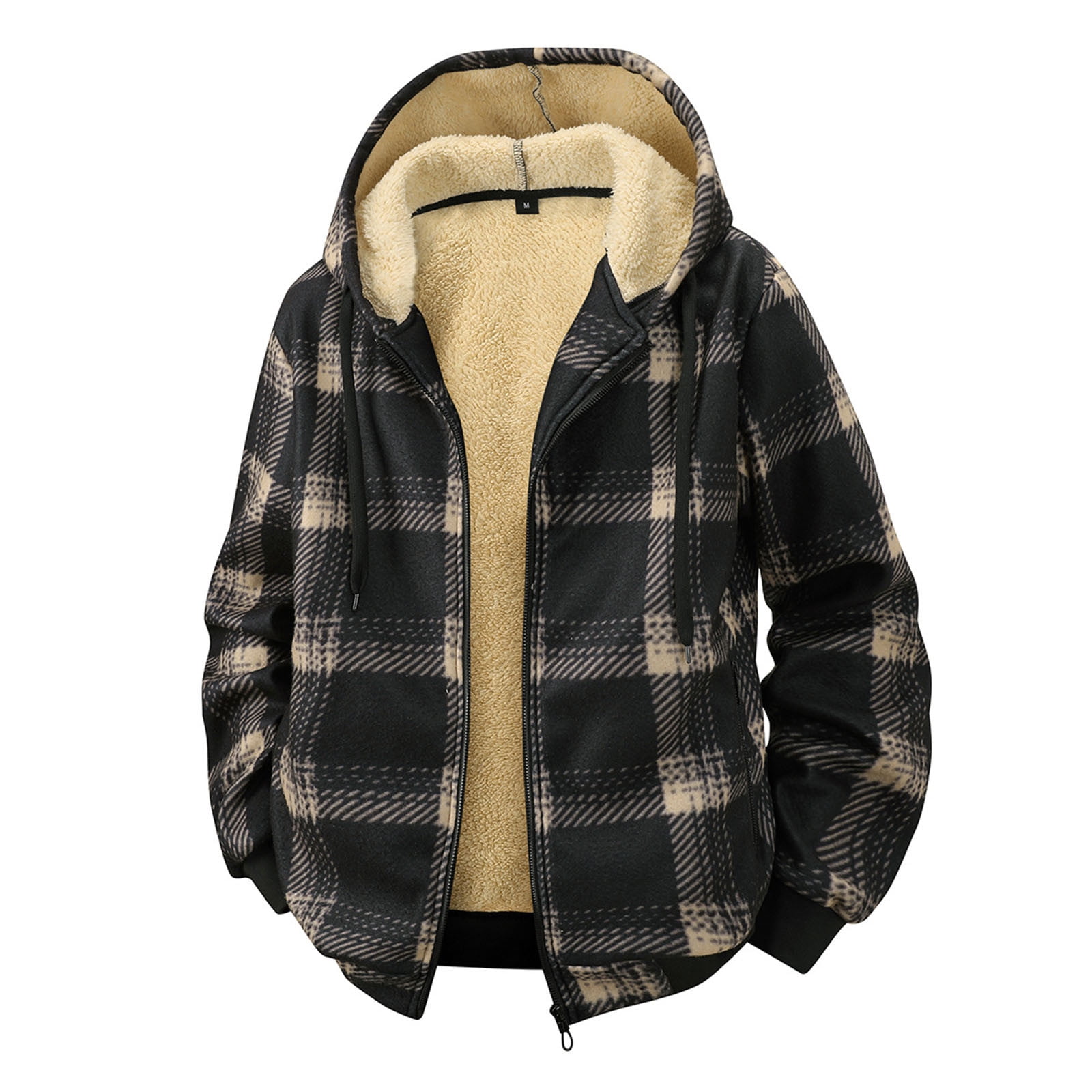 Click here for Kalauyu Mens Plaid Long Sleeved Hooded Zipper Card... prices