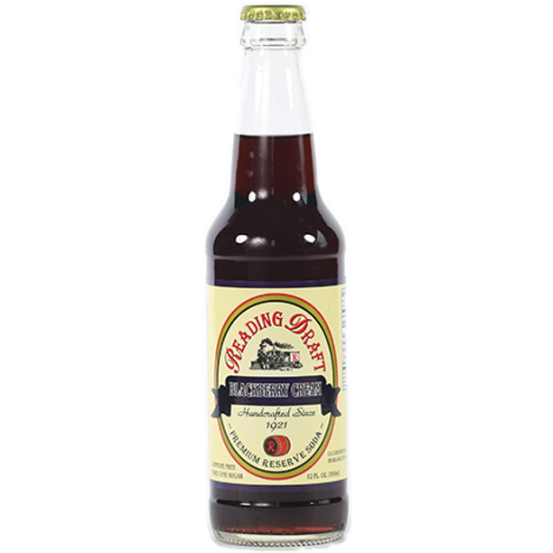 Reading Soda Works Handcrafted Bottled Blackberry Cream Soda, 12-Pack ...