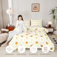 Erosebridal Cute Bee Queen Comforter Set,Cartoon Florals Comforter Sets ...