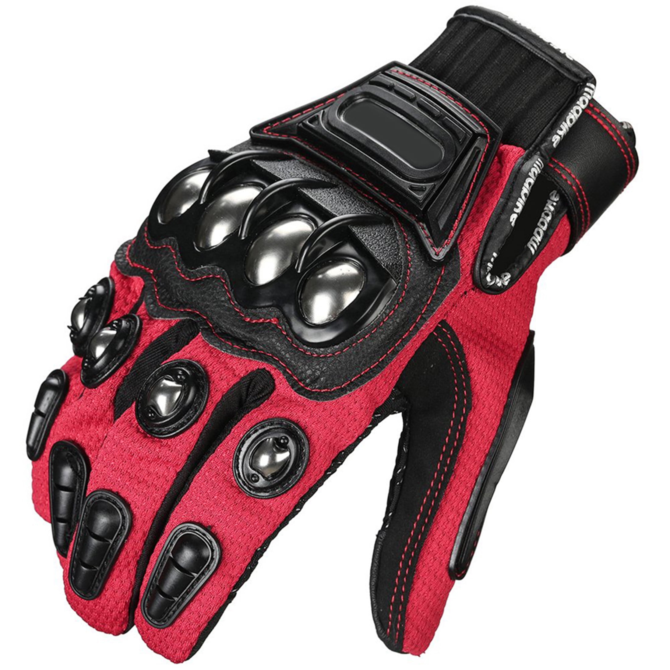 Outdoor Glove Steel Knuckle Motorcycle Motorbike Powersports Racing ...