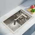 Single Bowl Bar Kitchen Laundry Sink Set Stainless Steel Hidden Sink w ...
