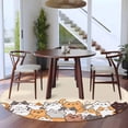 6ft Round Rug Cartoon Cat Area Rugs for Living Room Bedroom Washable ...