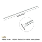 Uxcell 6mm Diameter 350mm Length Carbon Steel Rod Hard Shaft Solid ...