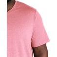 sweat resistant Jersey V-Neck T-Shirt Strawberry Ice Hthr 4XLT ...