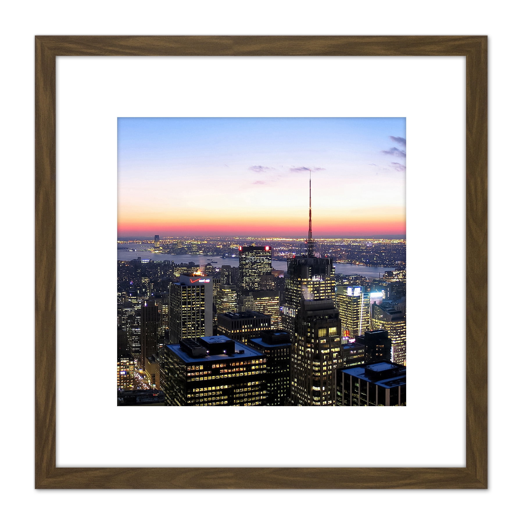 Schwen Panoramic View New York City Chrysler Photo 8X8 Inch Square ...