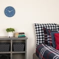 Timely Furnishings Midnight Blue Wall Clock with Glow in Dark Numbers ...