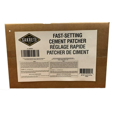 Sakrete Fast Set Cement Patcher, 10 lbs, Quick Concrete Repair for Walls, Floors, Steps ...