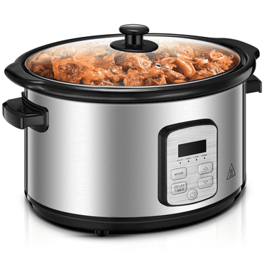 Presto 6-Quart Nomad Electric Crockpot, Traveling Slow Cooker, Green ...