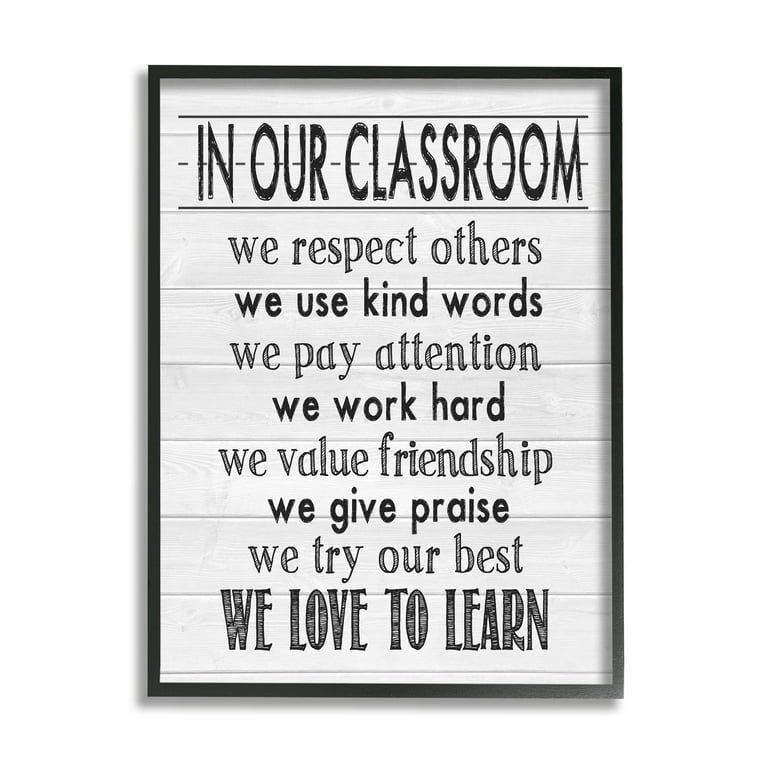 Classroom Respect Sign