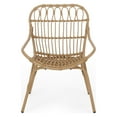 GDF Studio Barrister Outdoor Patio Faux Rattan Woven Accent Chairs, Set ...
