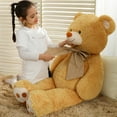 MorisMos 4ft Brown Giant Teddy Bear Plush Big Bear Stuffed Animal - Walmart.com