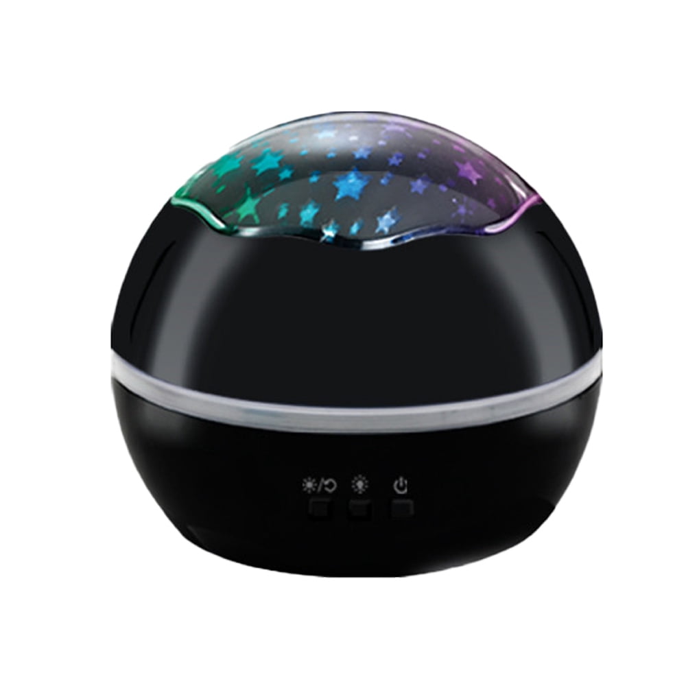 Small ball star lamp colorful rotating star and moon projection lamp ...