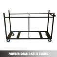 Furniture Utility Foldable Portable Rolling Table Storage Rack Trolley ...