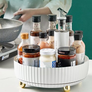 360 Rotating Makeup Organizer, Makeup Carousel Spinning Holder Storage ...