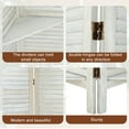 6-Panel Room Divider with Shelves，5.6ft Tall Folding Privacy Screen ...