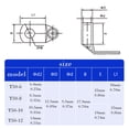 1 Pc L-Shaped Right Angle 90 Degree Bend Nose Wire Terminals, T50 ...