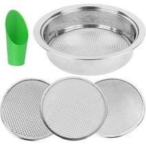 Soil Sifter Garden Compost Dirt Sifter Screen Stainless Steel Sieve Set ...
