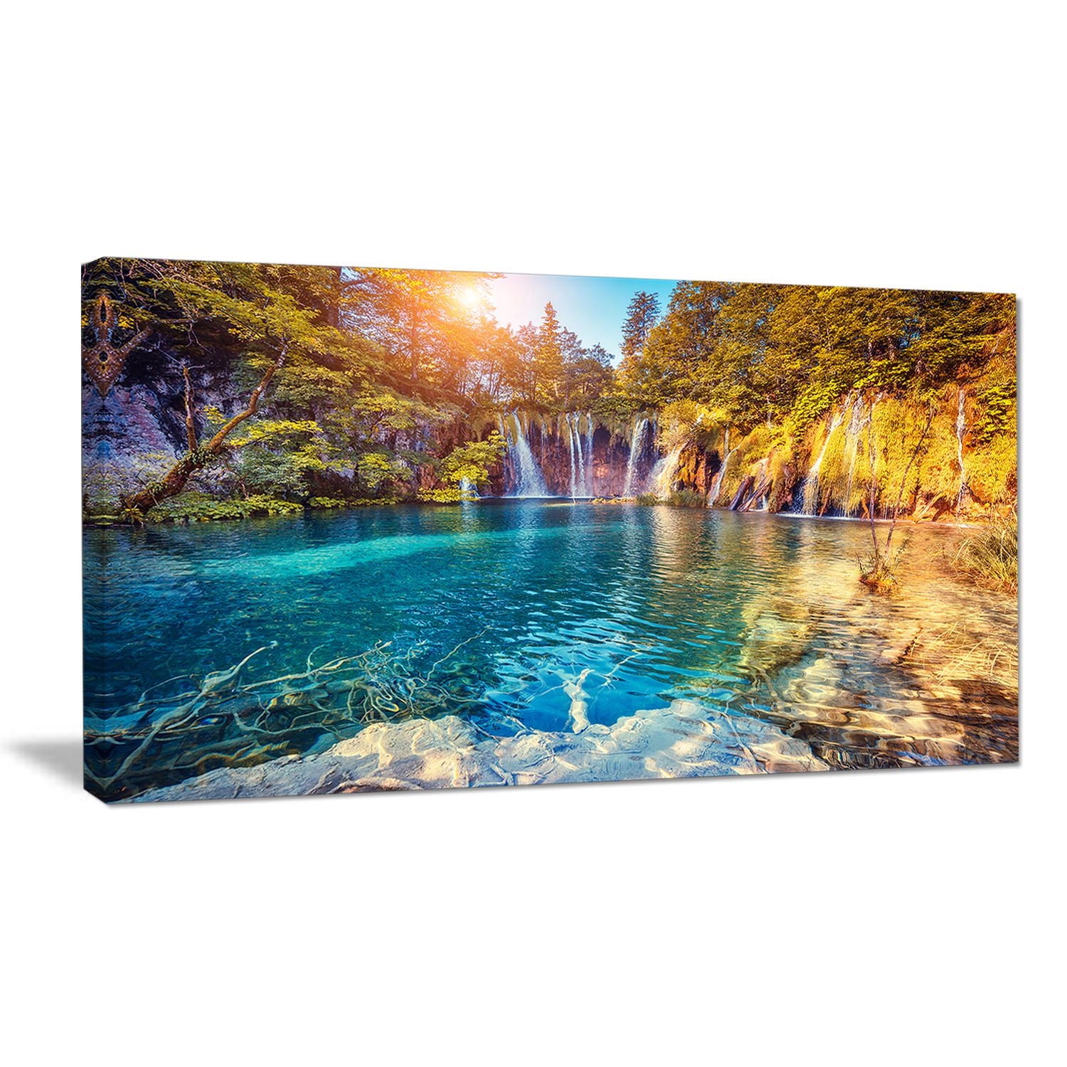 Click here for Designart Design Art Turquoise Water And Sunny Bea... prices