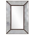Tyler Dillon Metal Framed Rectangular Rustic Accent Wall Mirror - 36"H ...